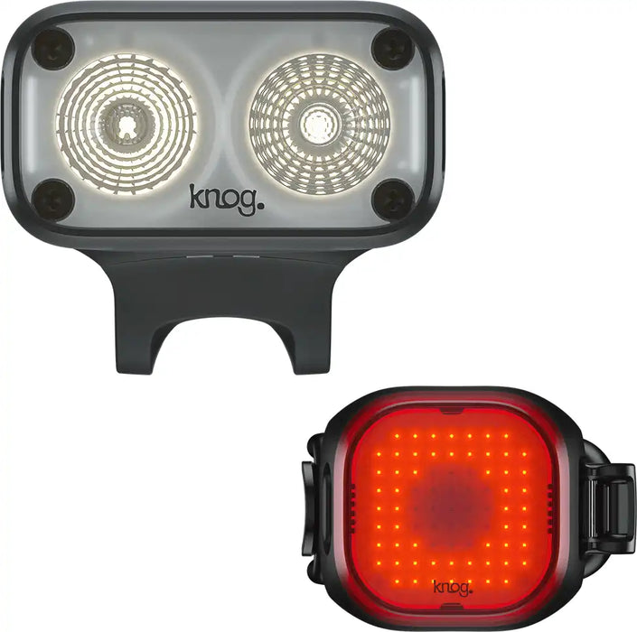 Knog Blinder Road 400 / Blinder Mini Square 30 USB Lightset | ABC Bikes